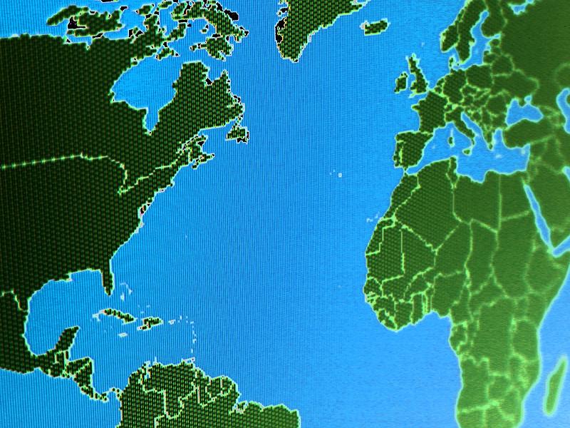 Free image of Bokeh type blur view of digital map