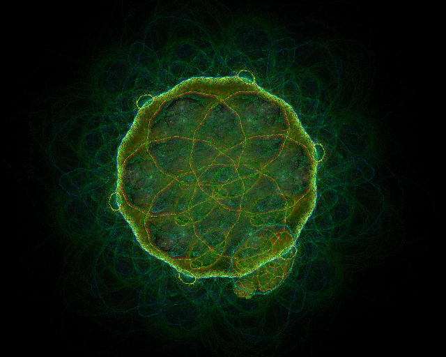 Free image of bacterial fractal