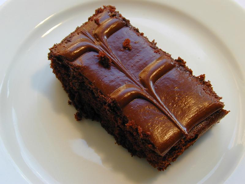 Free image of Portion of delicious chocolate cake