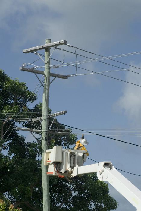 Free image of power line repair